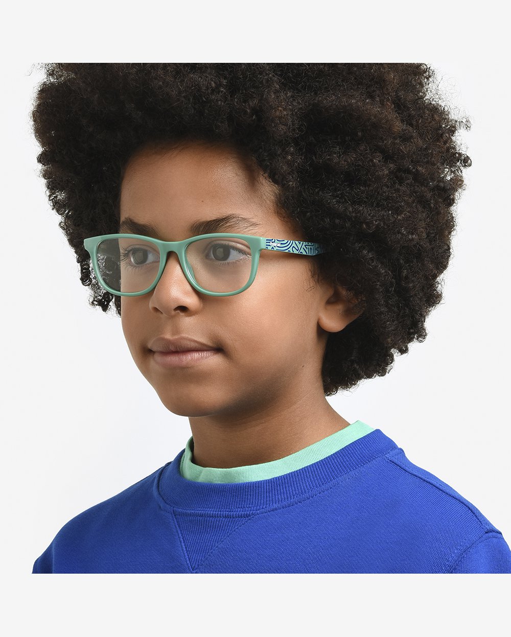 Riachuelo | Armação de Óculos Polaroid Pld D832 1ED - Verde 47 - Infantil