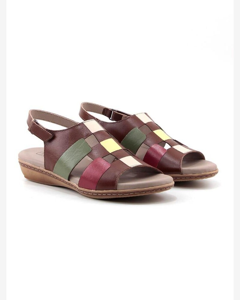 Riachuelo | Sandalia Anabela J.Gean Fw0007 Castanho