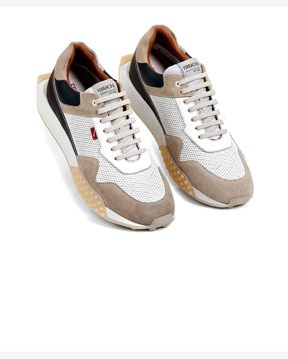 Riachuelo | Tênis Ferracini Sneaker Racer 8526-693 Couro Areia