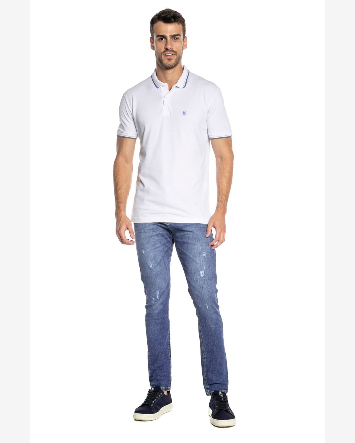 Riachuelo | Calça Masculina Skinny Kasper Dark Polo Wear Jeans Médio