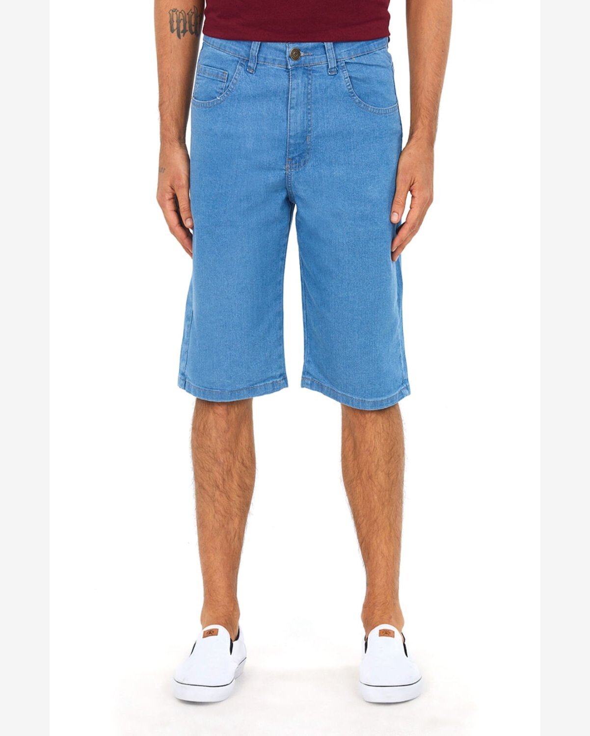 Riachuelo | Bermuda Masculina Jeans Básica Delavé Polo Wear Jeans Claro