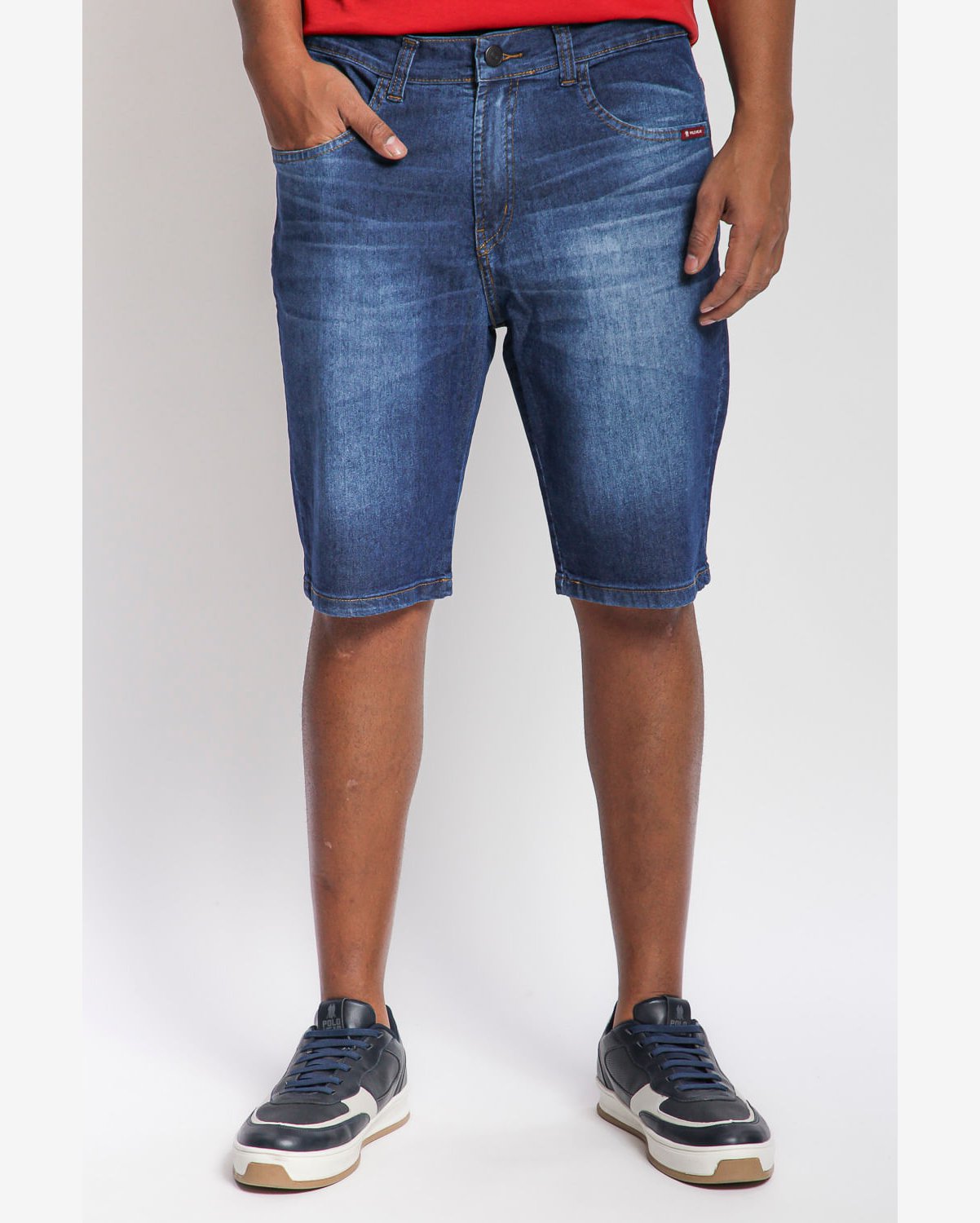 Riachuelo | Bermuda Masculina Jeans Slim Marrakesh Polo Wear Jeans Escuro