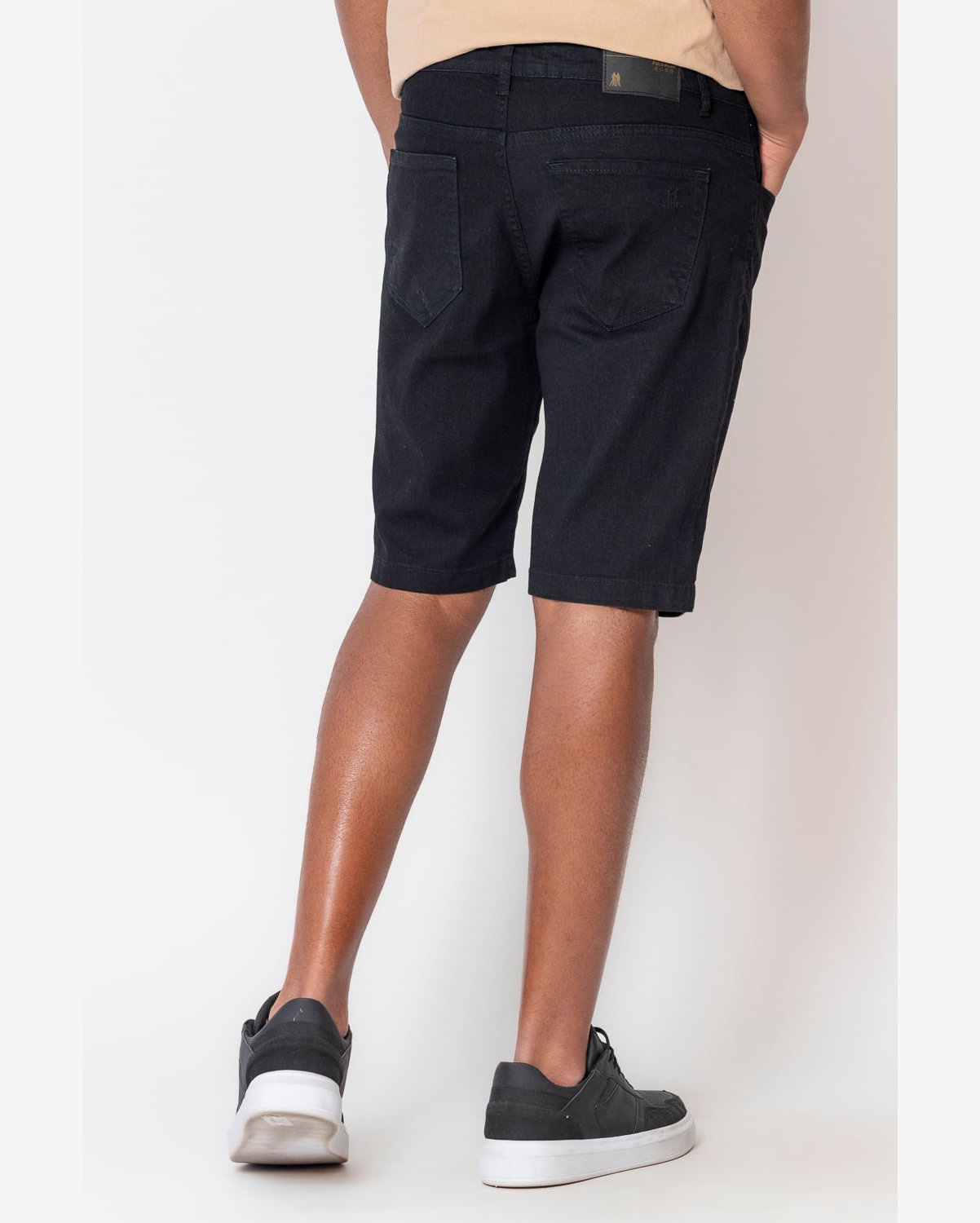 Riachuelo | Bermuda Masculina Jeans Slim Beline Black Polo Wear Preto