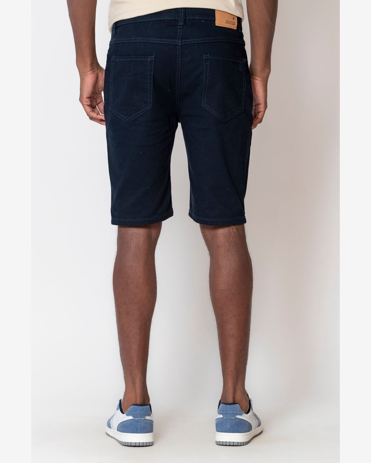 Riachuelo | Bermuda Masculina Sarja Básica Polo Wear Azul Escuro