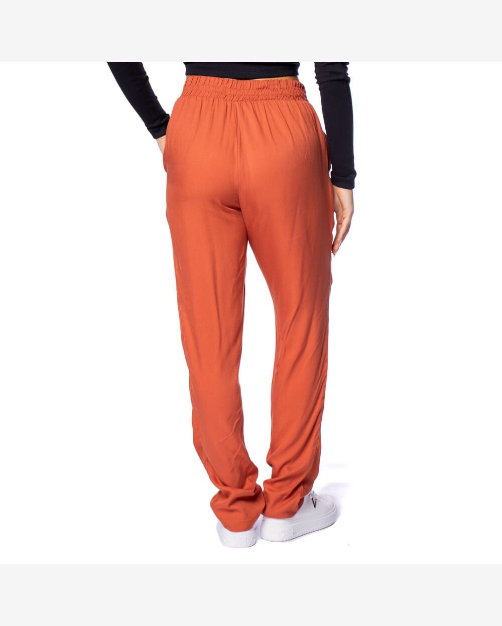 Riachuelo | Calça Feminina Negra Cor Slim Terracota
