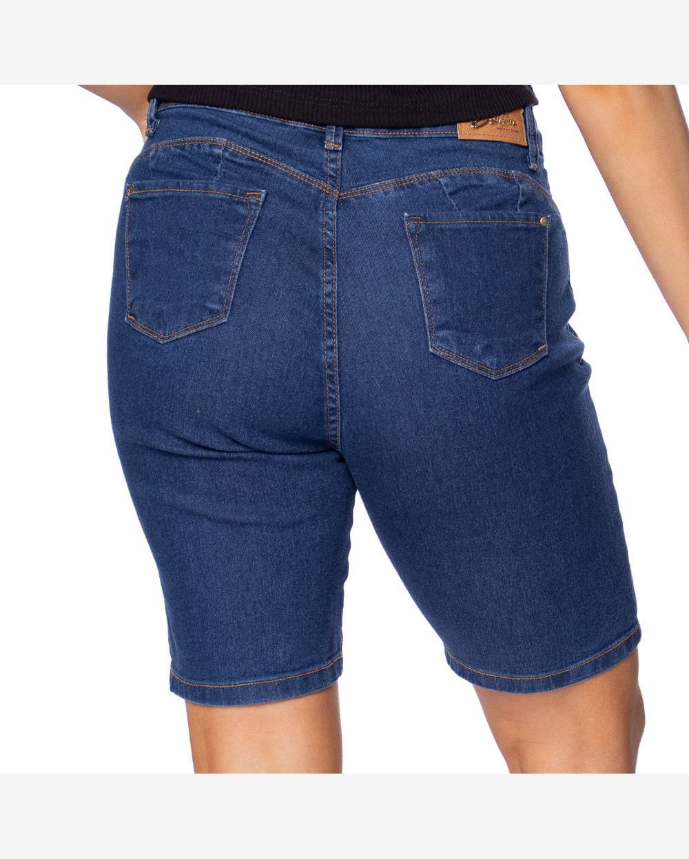 Riachuelo | Bermuda Jeans Feminina Max Denim Longa Up Azul