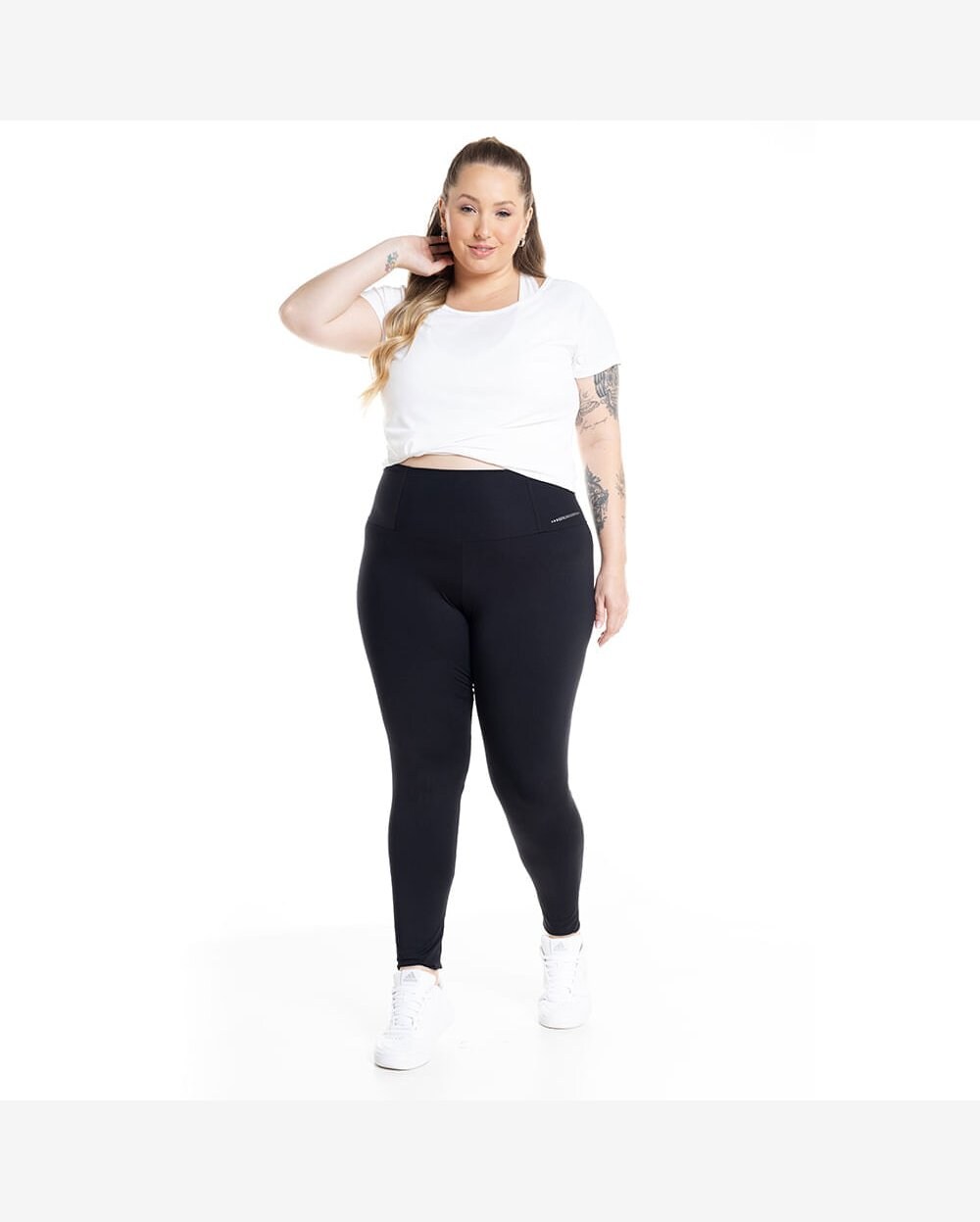 Riachuelo | Legging Feminina Estilo do Corpo Plus Size PowerFit Preto