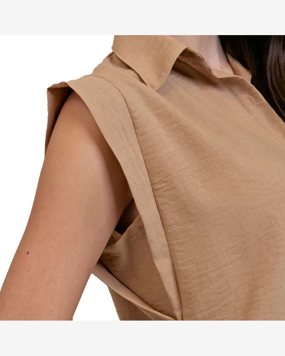 Riachuelo | Camisa Cropped Feminina Milani Beth Bege