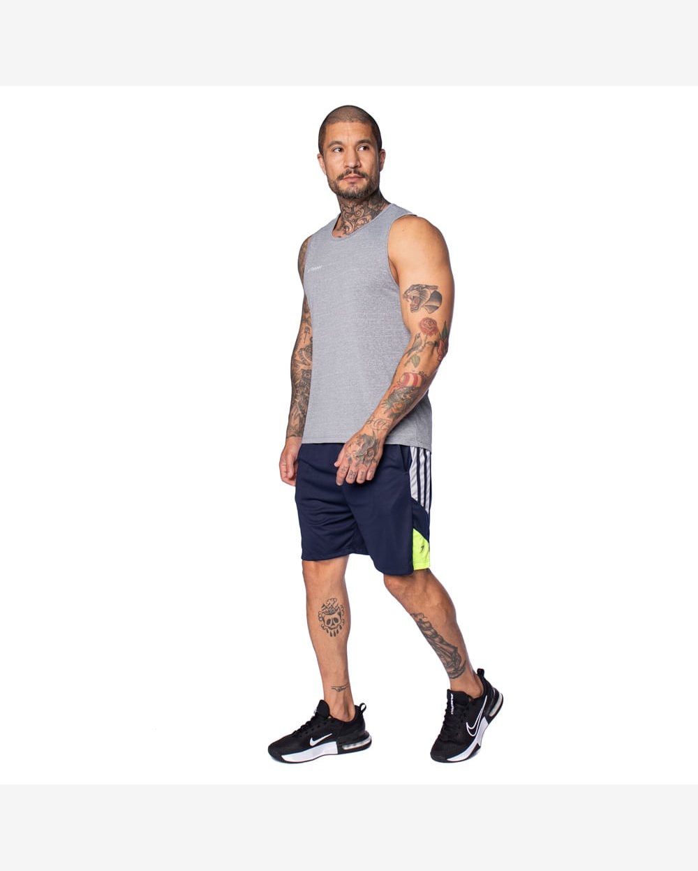 Riachuelo | Bermuda Masculina Poker Seaside Dry Active Marinho/Amarelo