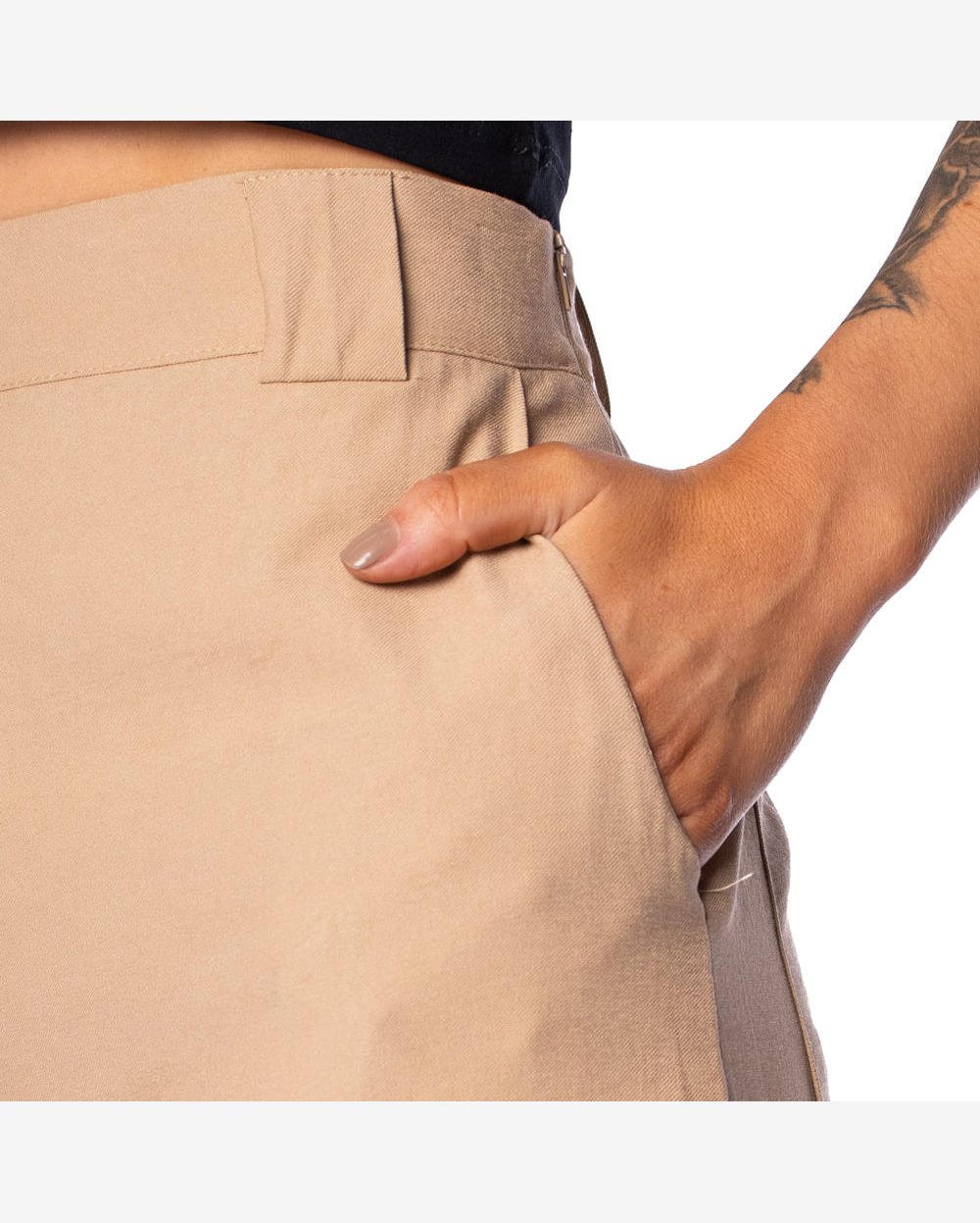 Riachuelo | Calça Pantalona Feminina The Style Box com Bolso Cargo Bege