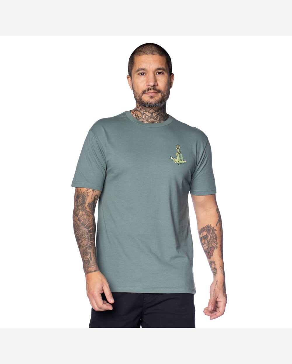 Riachuelo | Camiseta Masculina Nicoboco Logo Frontal Verde