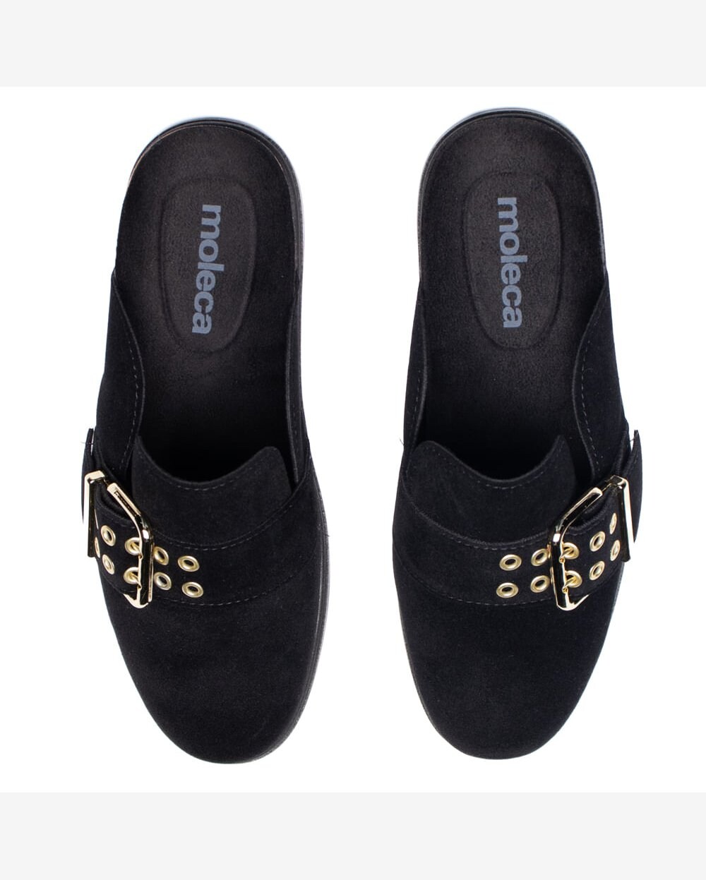 Riachuelo | Mule Feminino Moleca Fivela Camurça Preto