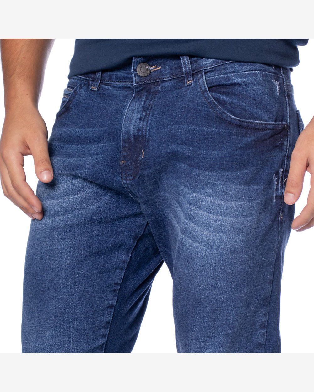 Riachuelo | Calça Jeans Masculina Gangster Modelagem Reta Azul