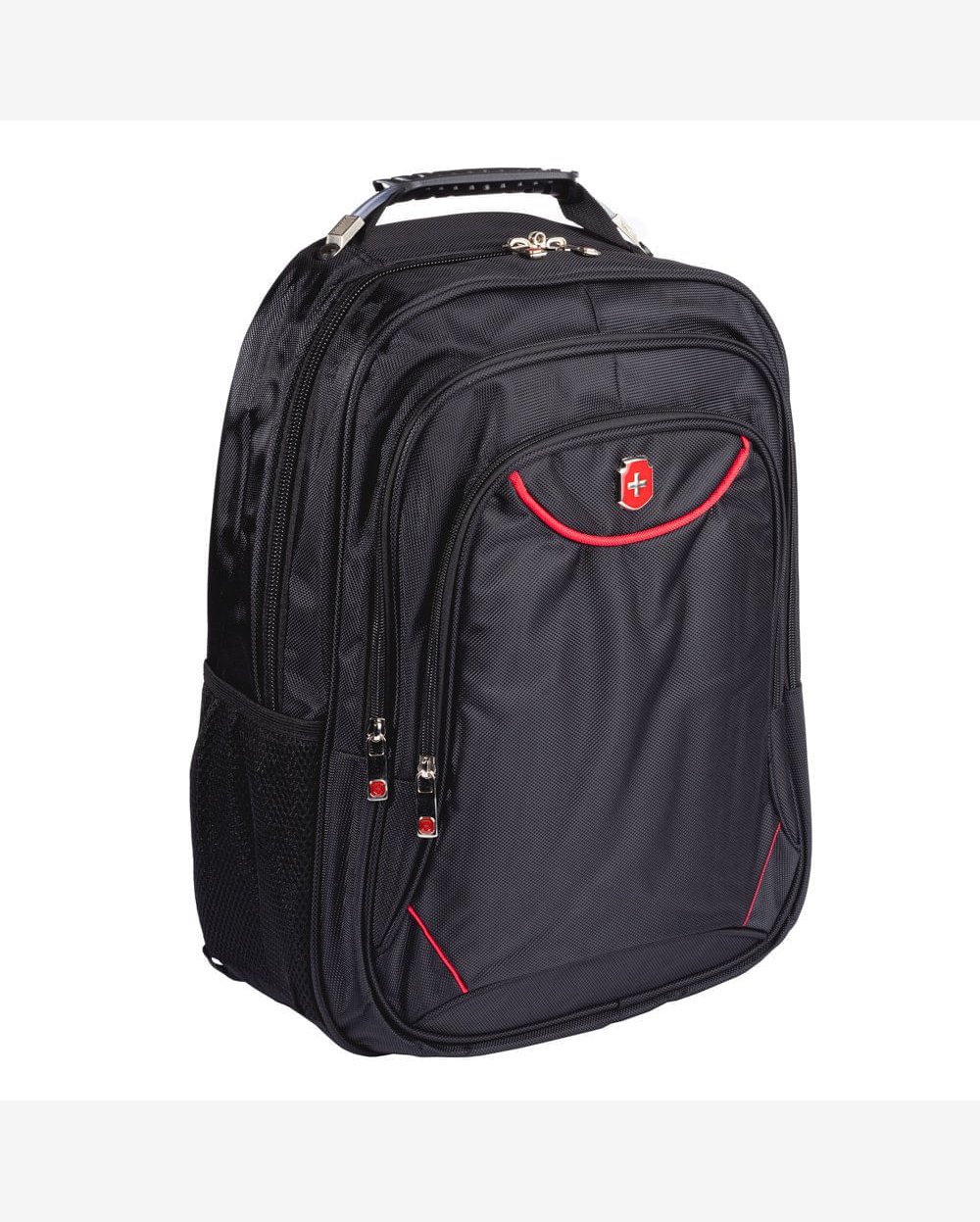 Riachuelo | Mochila Executiva Swissland Preto/vermelho