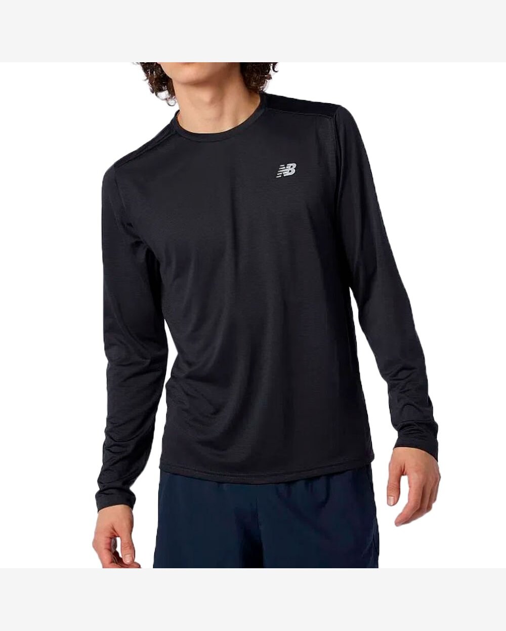 Riachuelo | Camiseta Masculina New Balance Accelerate Logo Manga Longa ...