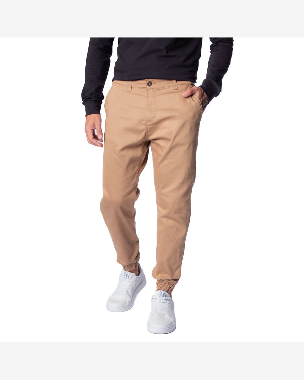 Riachuelo | Calça Masculina Dixie Jogger em Sarja Caqui