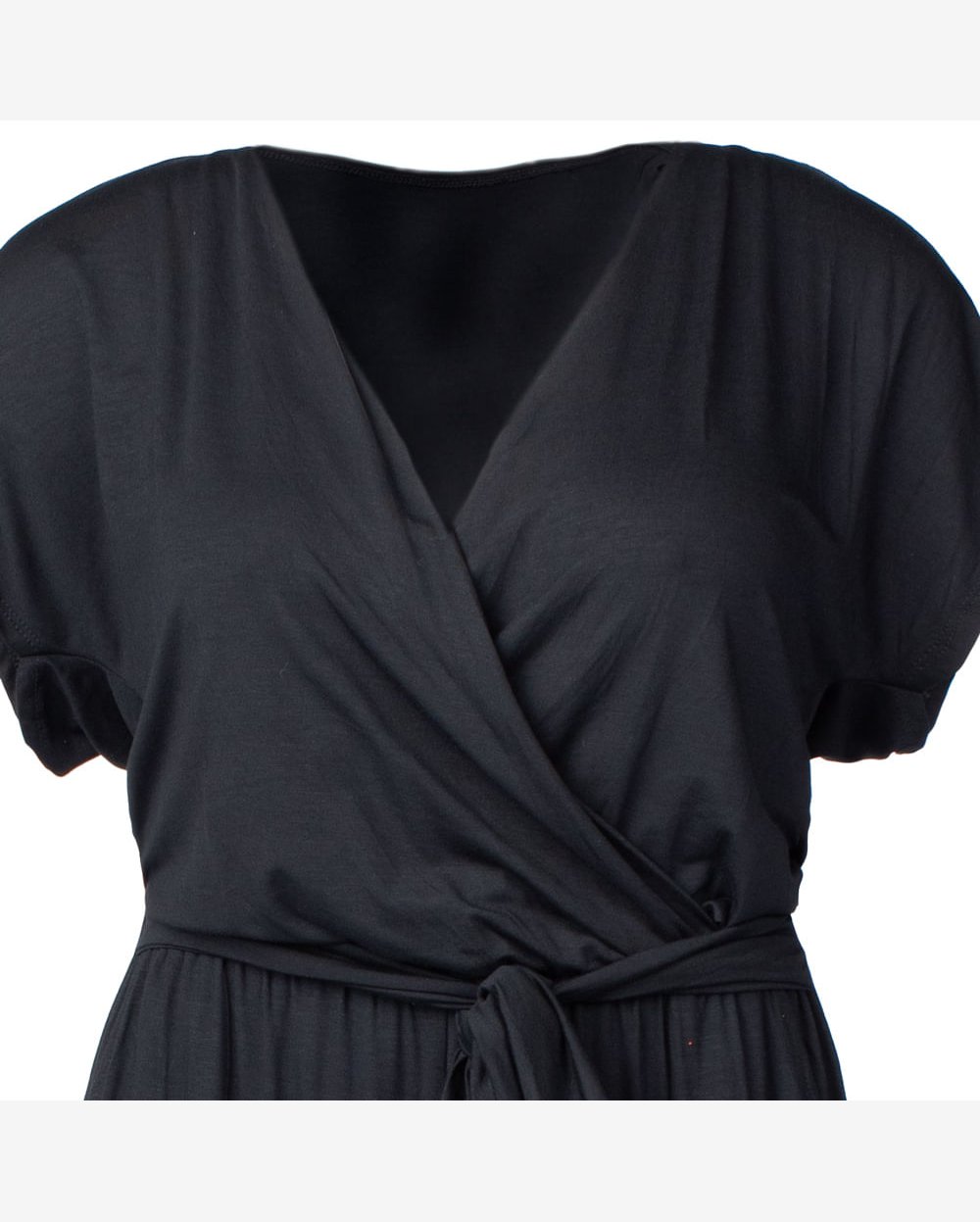 Riachuelo | Macacão Feminino Infinitto Lady Plus Size com Transpasse Preto