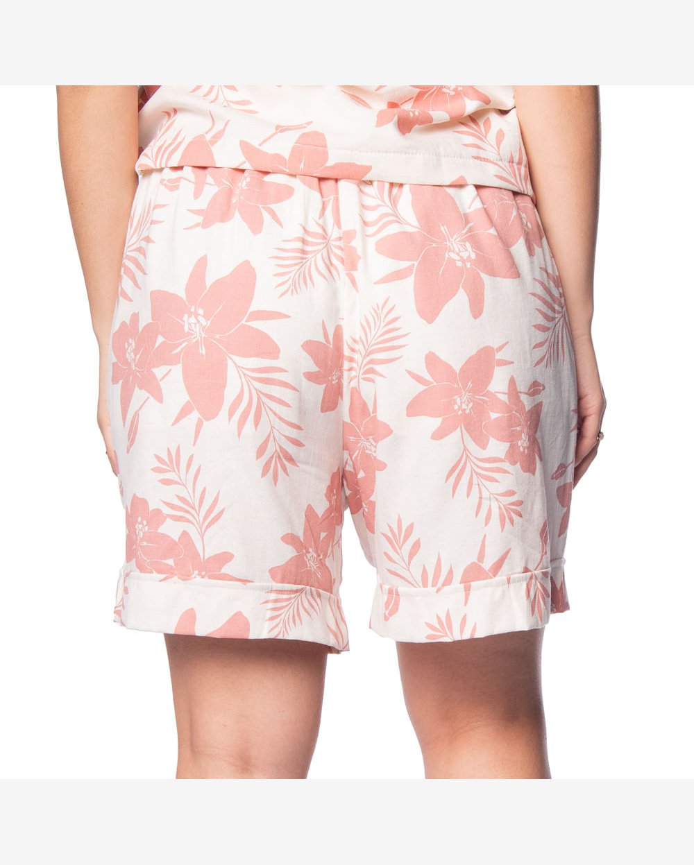 Riachuelo | Short Feminino Giraffe Estampado Bege/rosa