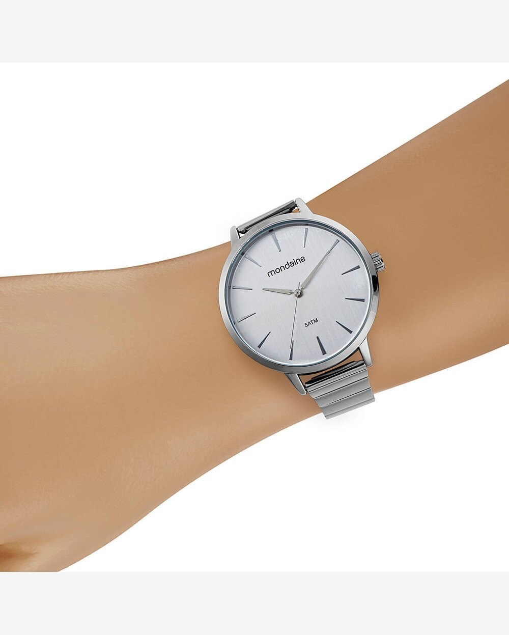 Riachuelo | Relógio Feminino Bracelete Escovado Prata