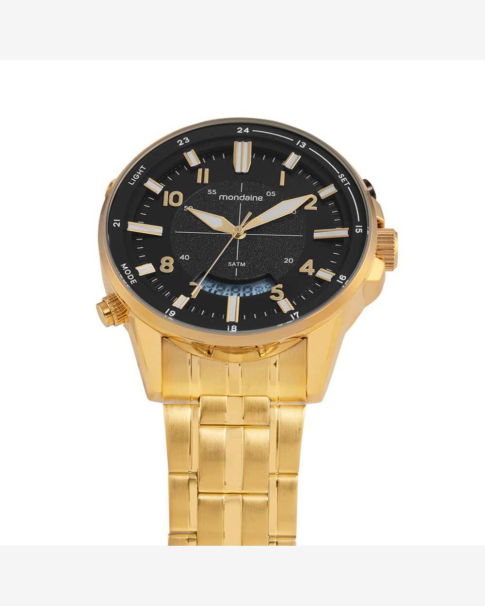 Riachuelo | Relógio Masculino Anadigi Dourado