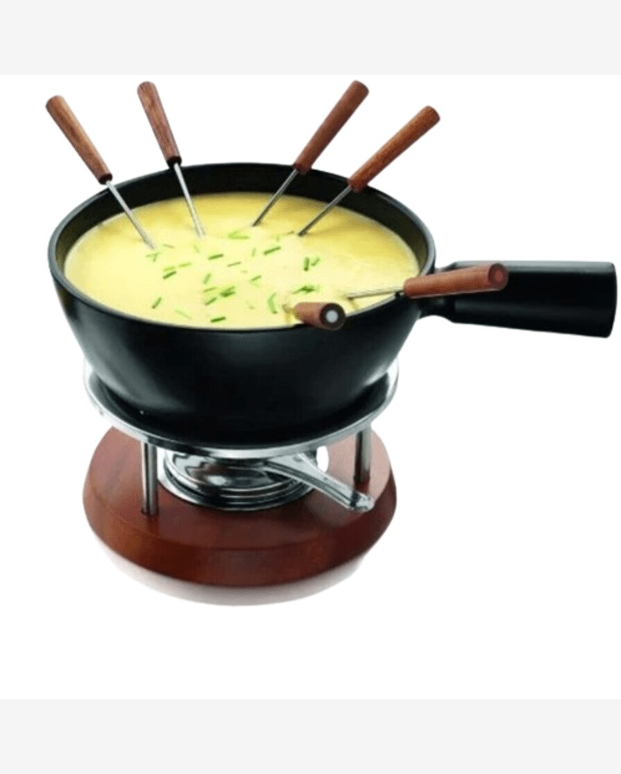 Riachuelo | Fondue em Cerâmica 9 Peças Nero 1,3L Boska Preto