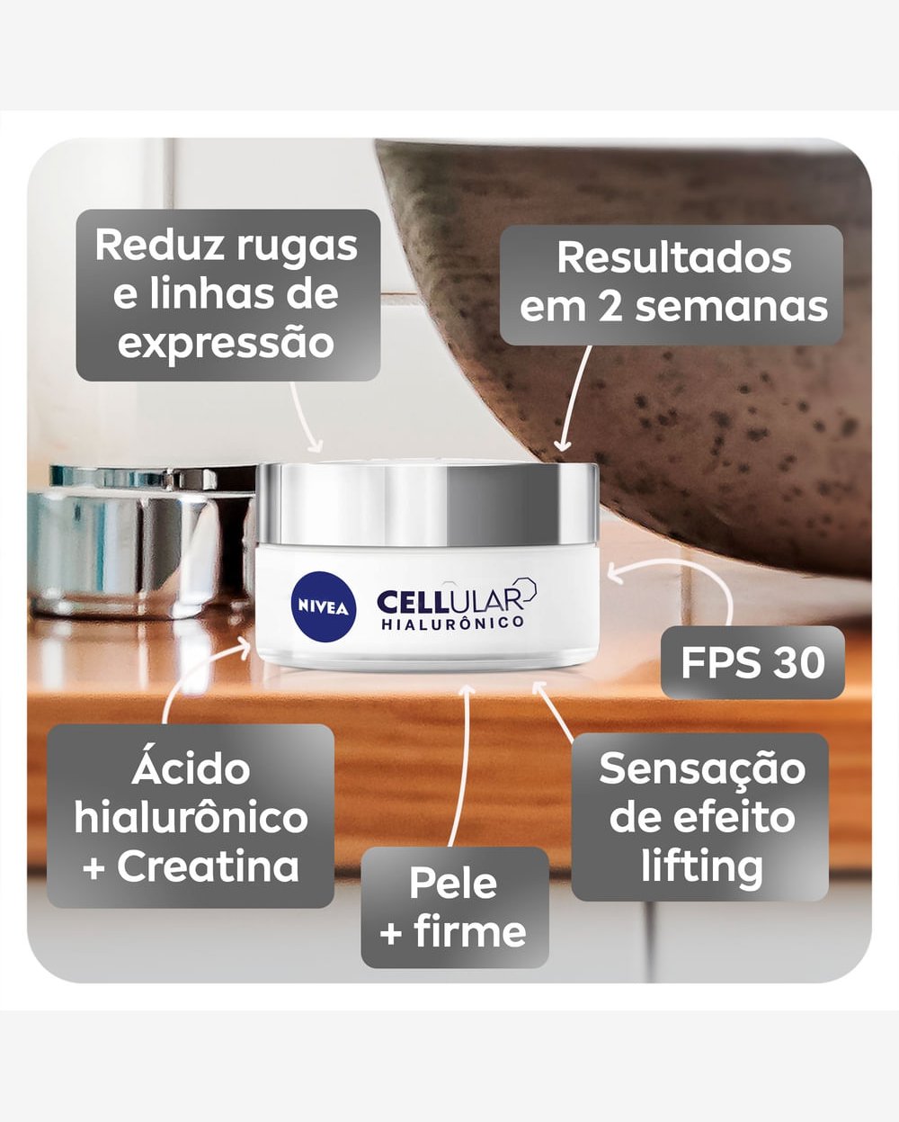 Riachuelo | Kit Nivea Cellular Antissinais Dia Fps30 50Ml + Creme ...