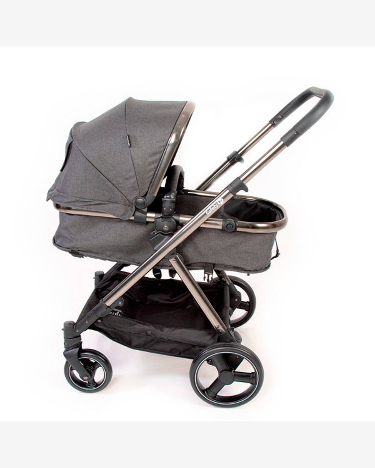 Riachuelo | Carrinho com Bebê Conforto Discover TS Trio Cinza Safety 1st