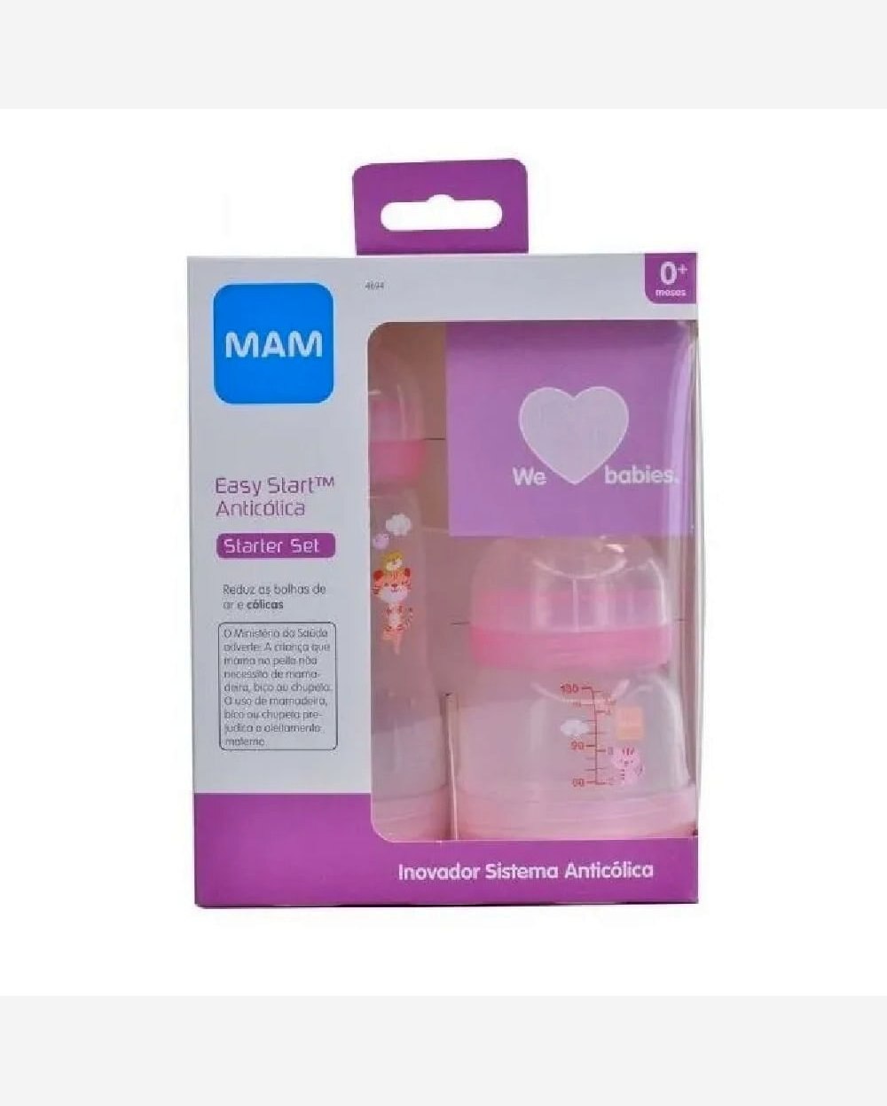 Riachuelo | Kit 2 Mamadeiras Easy Start Set 130/260ml Rosa - MAM