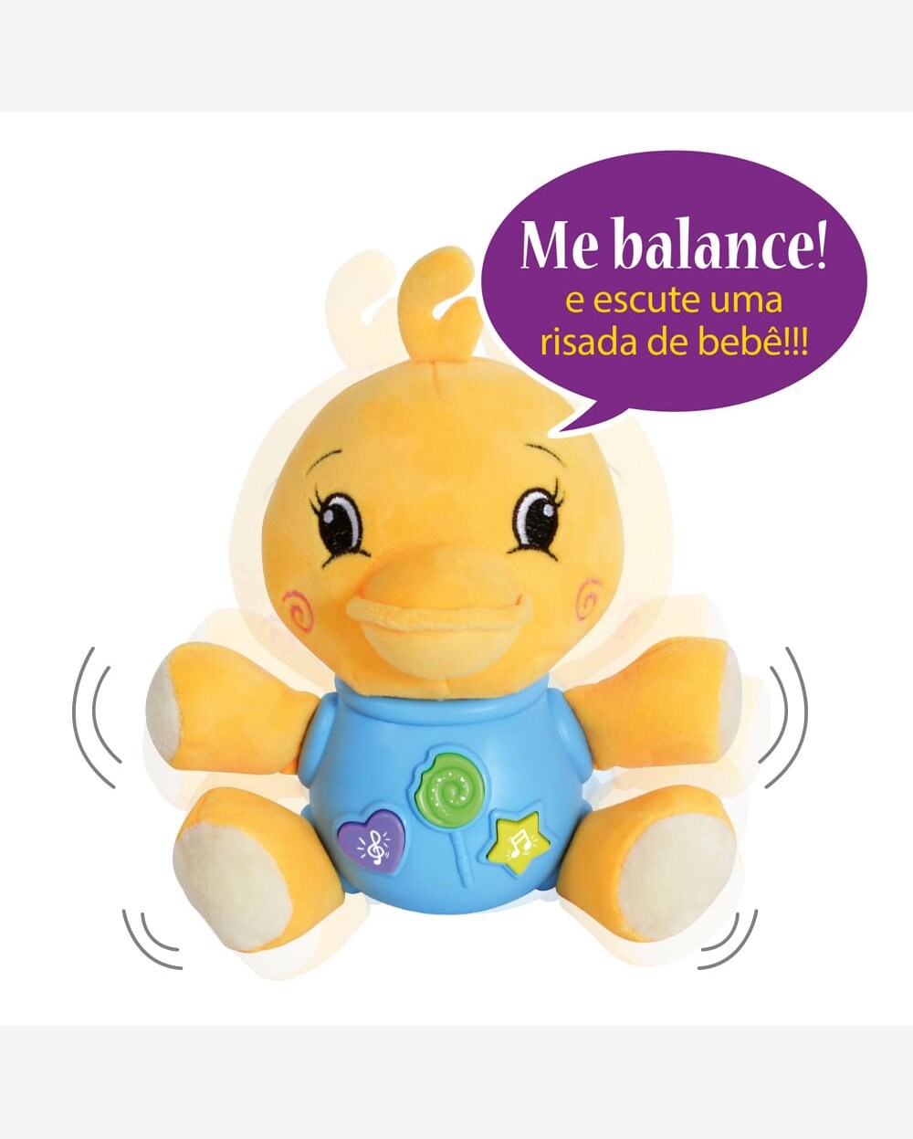 Riachuelo | Boneco de Pelúcia Musical e Luzes Buddy's Duck - Maxibaby