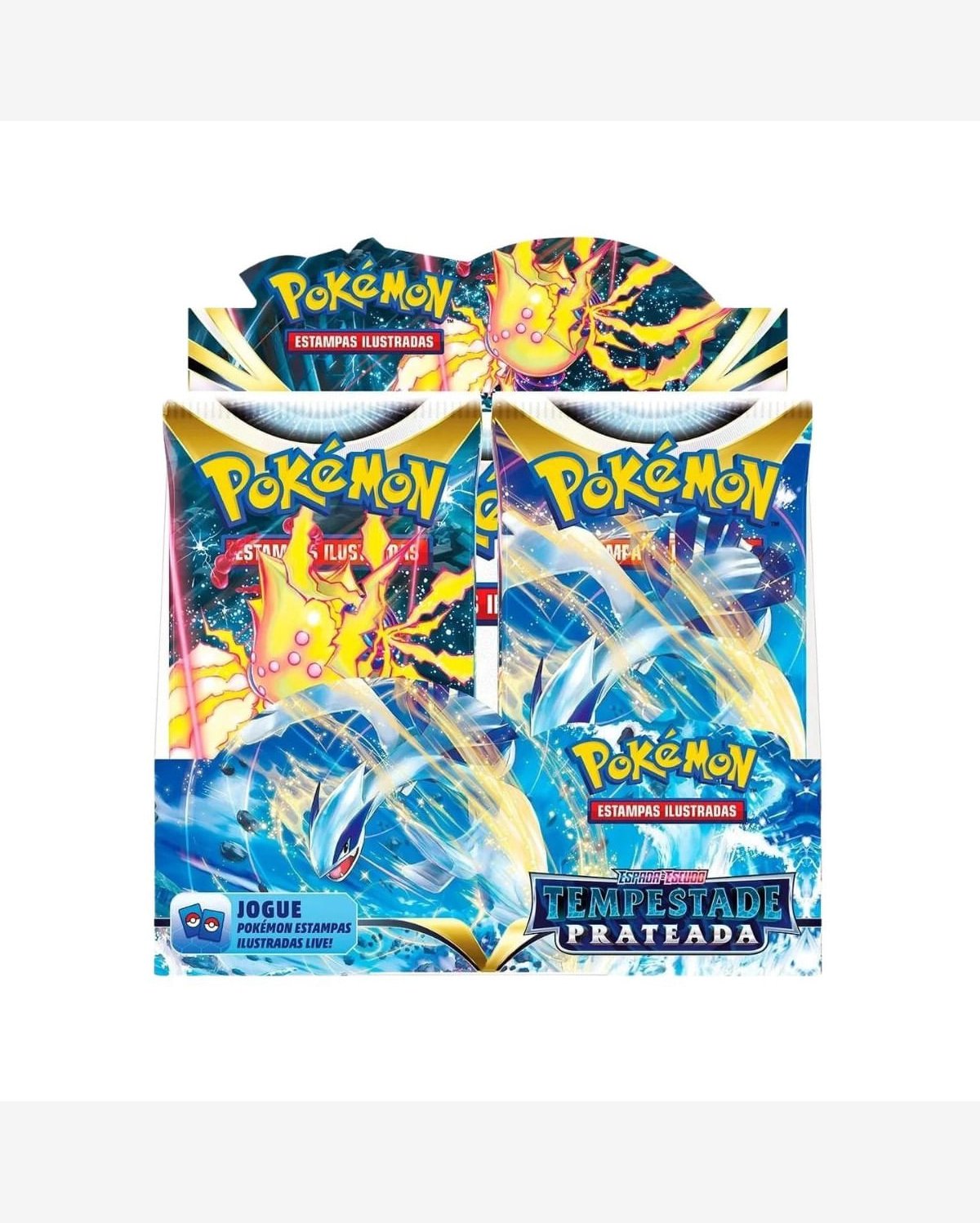 Riachuelo | Cartas Pokemon Box Display EE 12 Tempestade Prateada - Copag