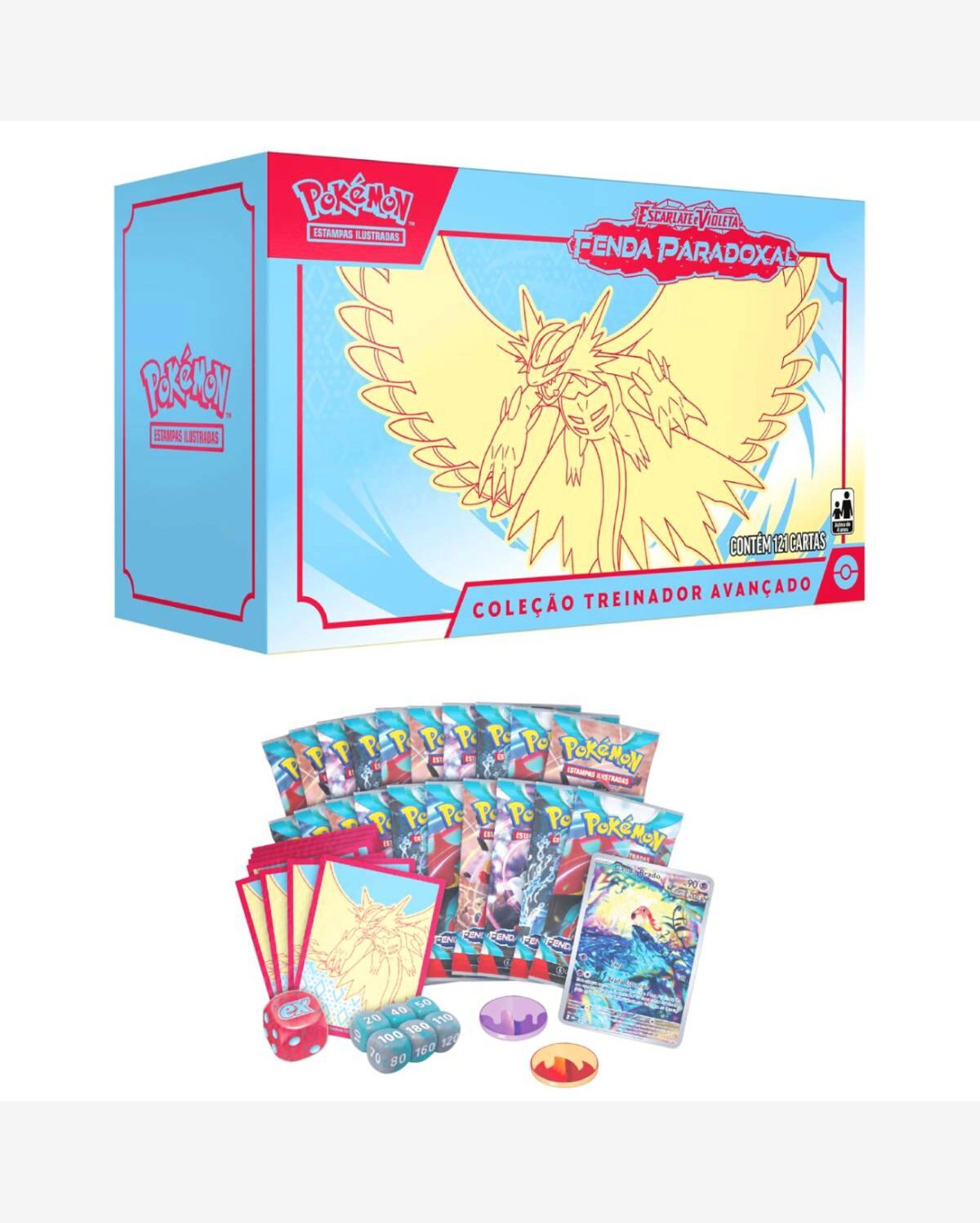 Riachuelo | Cartas Pokémon Box Elite F. Paradoxal Valentia Férrea Copag