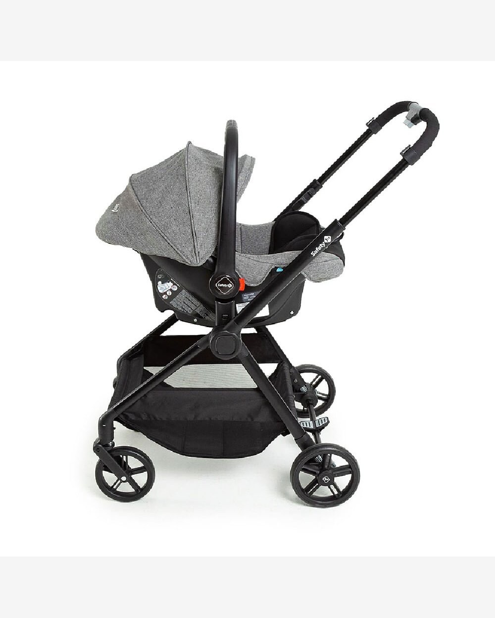 Riachuelo | Carrinho com Bebê Conforto Magnific TS Trio Cinza Safety 1st