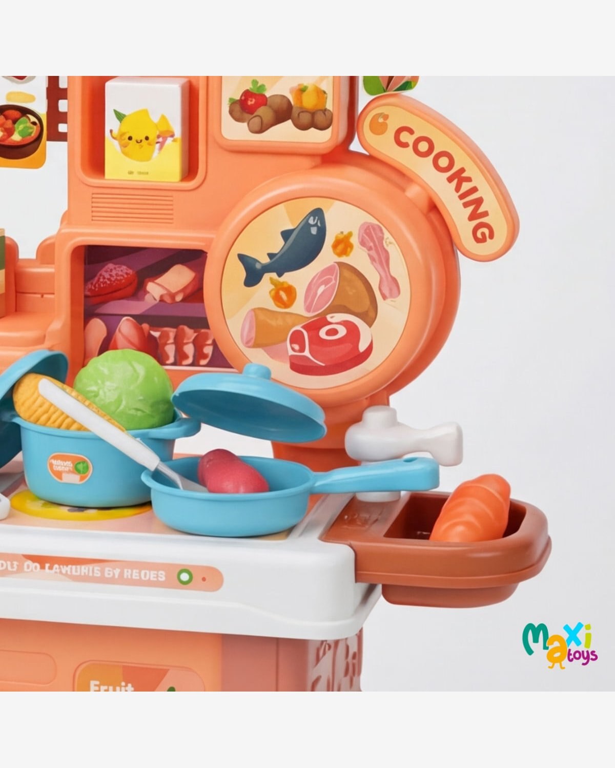Riachuelo | Cozinha Infantil Brinquedo Mini Chef com 46 Peças Maxi Toys