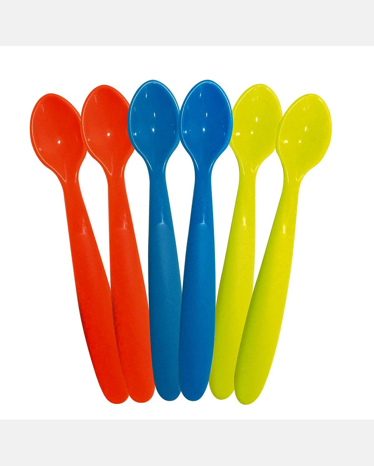 Riachuelo | Kit 6 Colheres Coloridas Divertidas Para Bebê - Buba