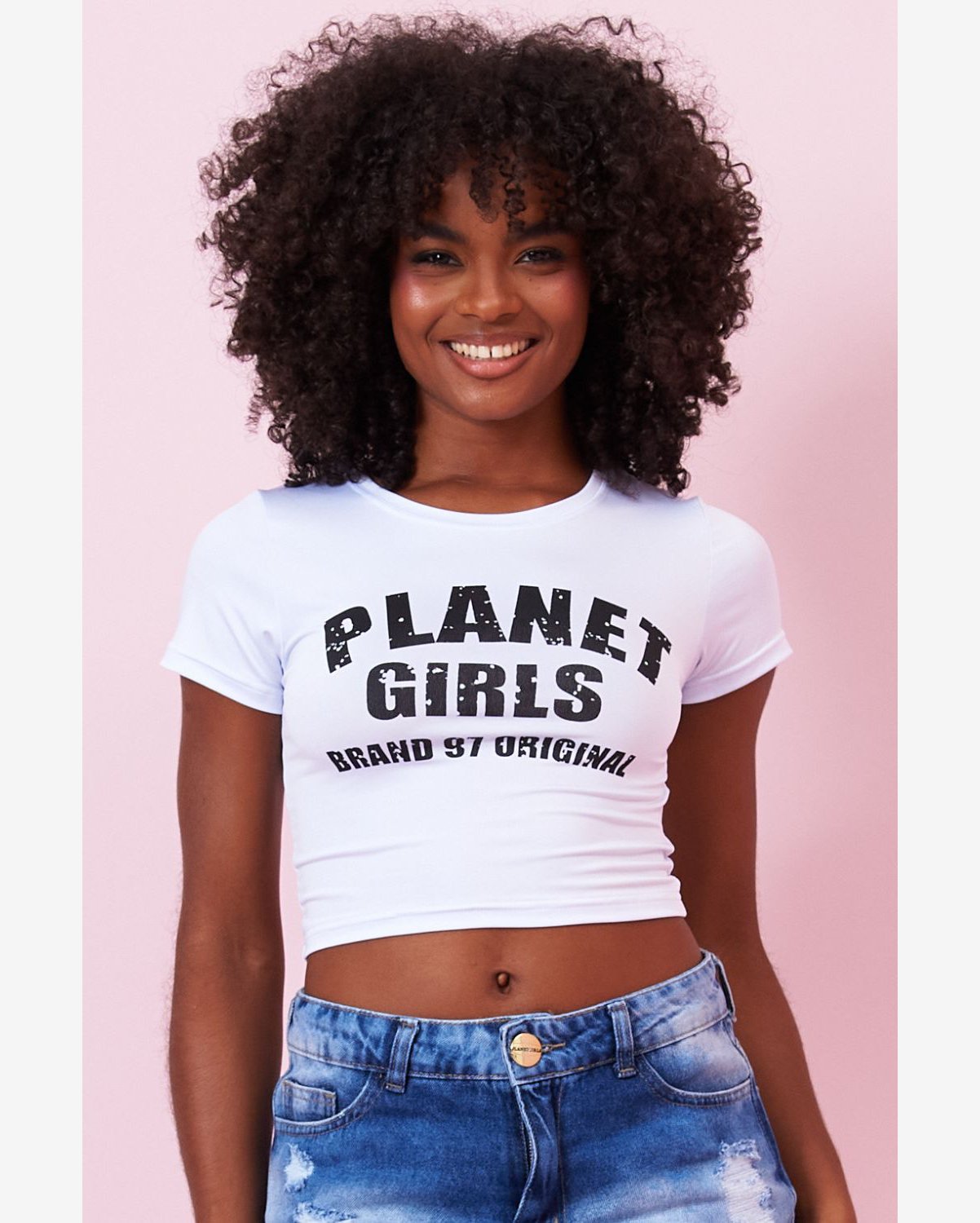Riachuelo | Cropped Feminino 1997 Planet Girls Branco