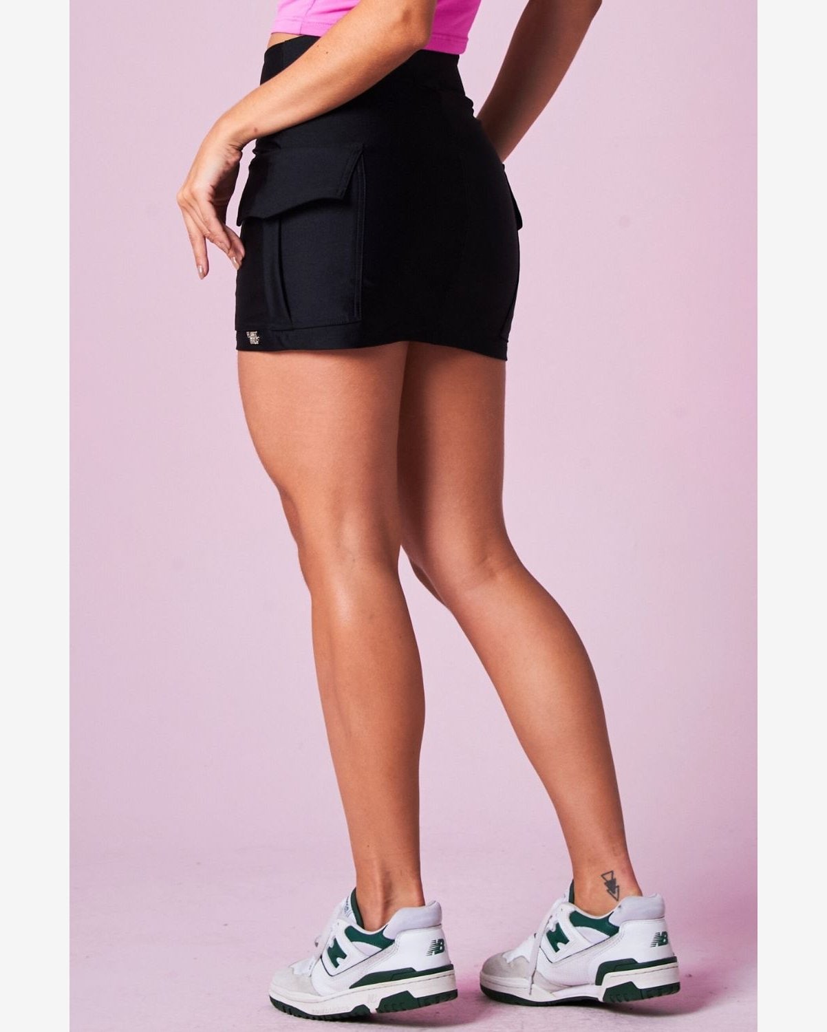 Riachuelo | Short Saia Up Glam Com Bolso Cargo Planet Girls Preto