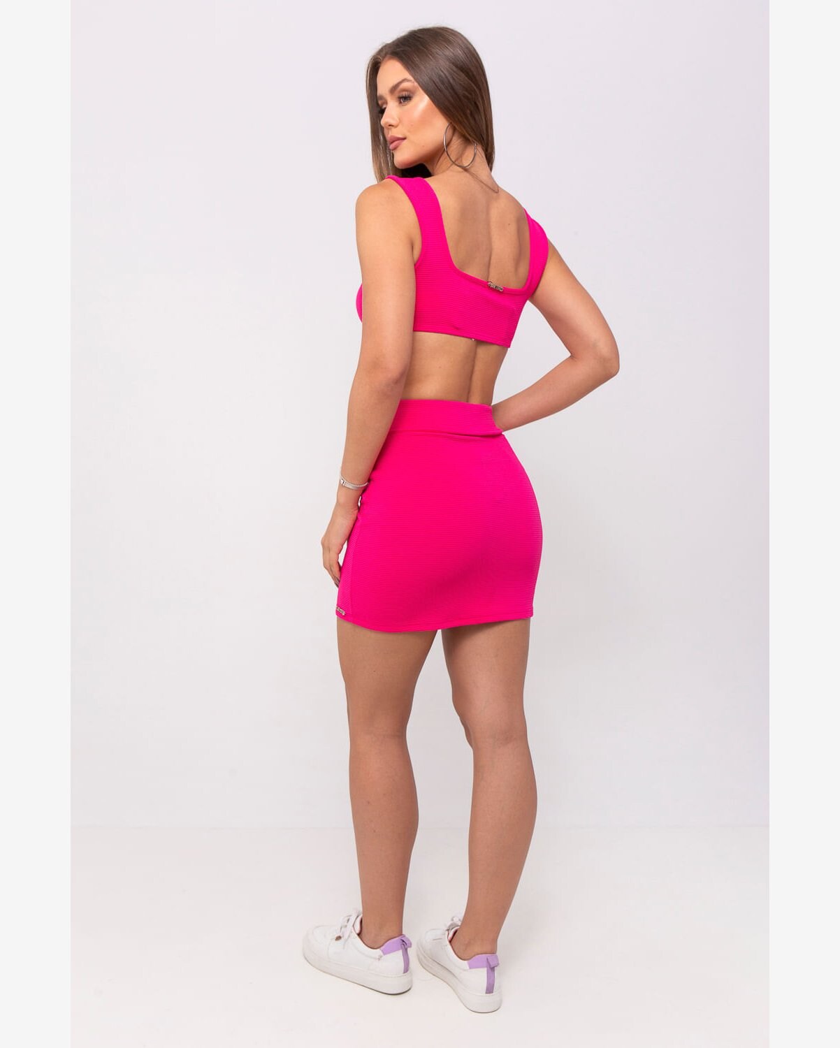 Riachuelo | Top Malha Liso Com Bojo Planet Girls Rosa Escuro