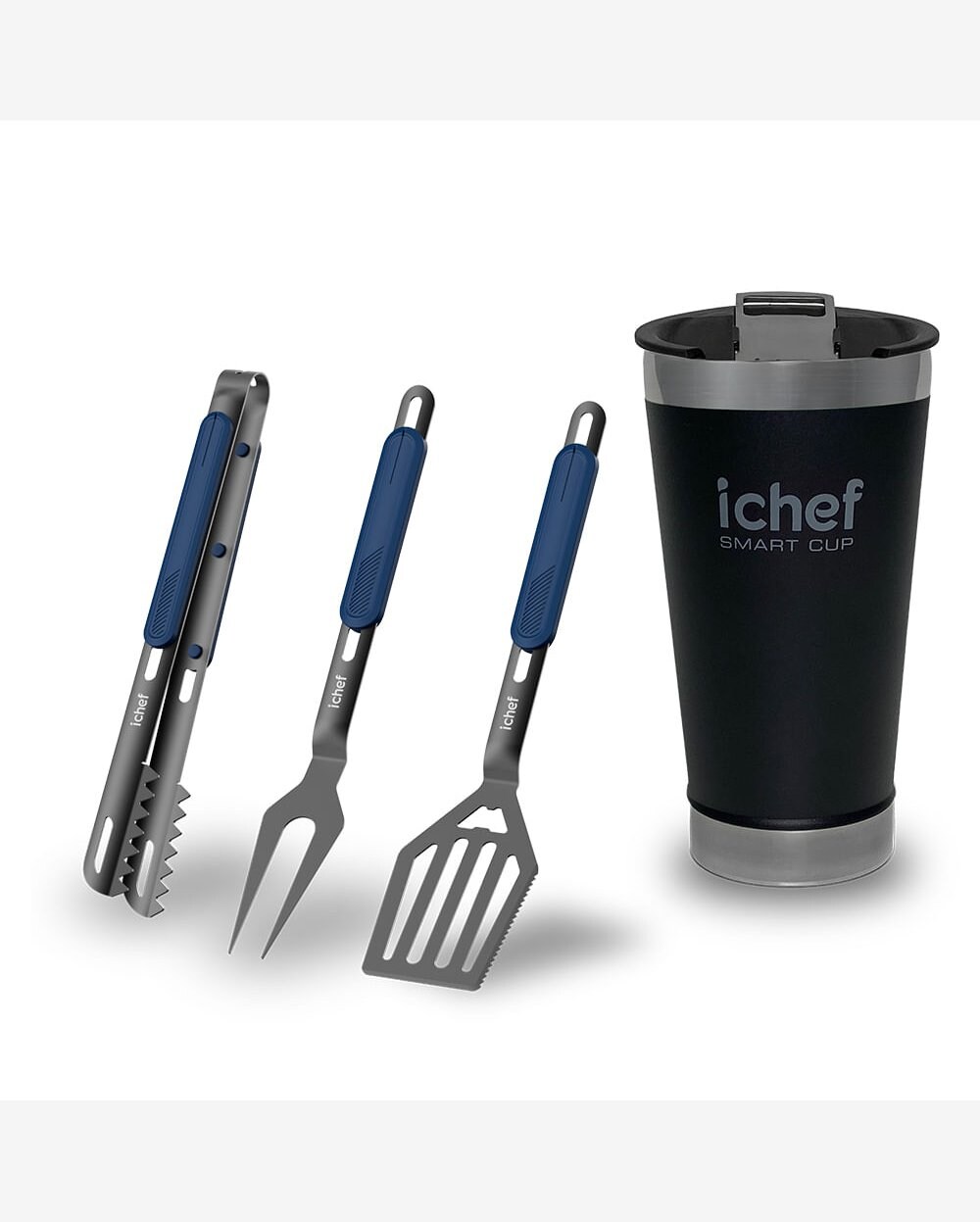 Riachuelo | Trio BBQ Ichef e Copo Térmico Com Tampa Smart Cup 600ml Ichef