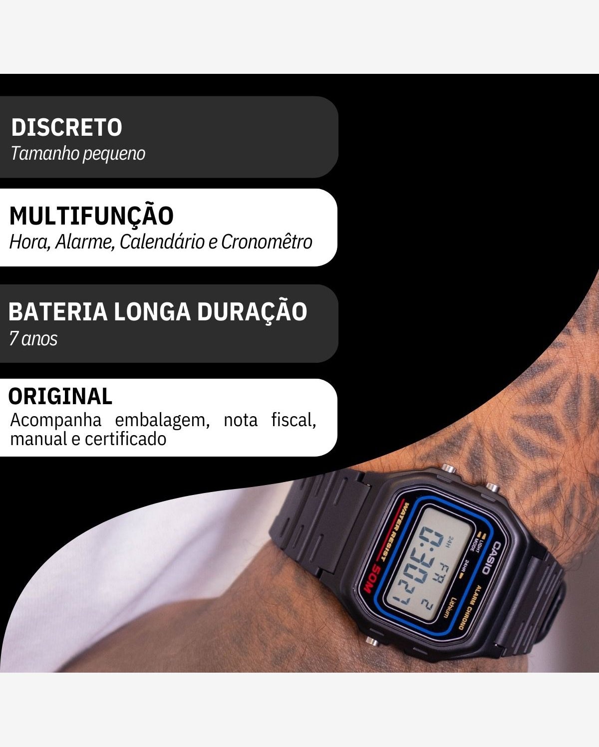 Riachuelo | Relógio Masculino Casio Standard Digital W-59-1VQ