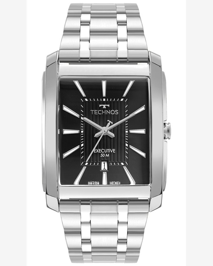 Riachuelo | Relógio Technos Masculino Ref: 2117ldn/1p Retangular Prateado
