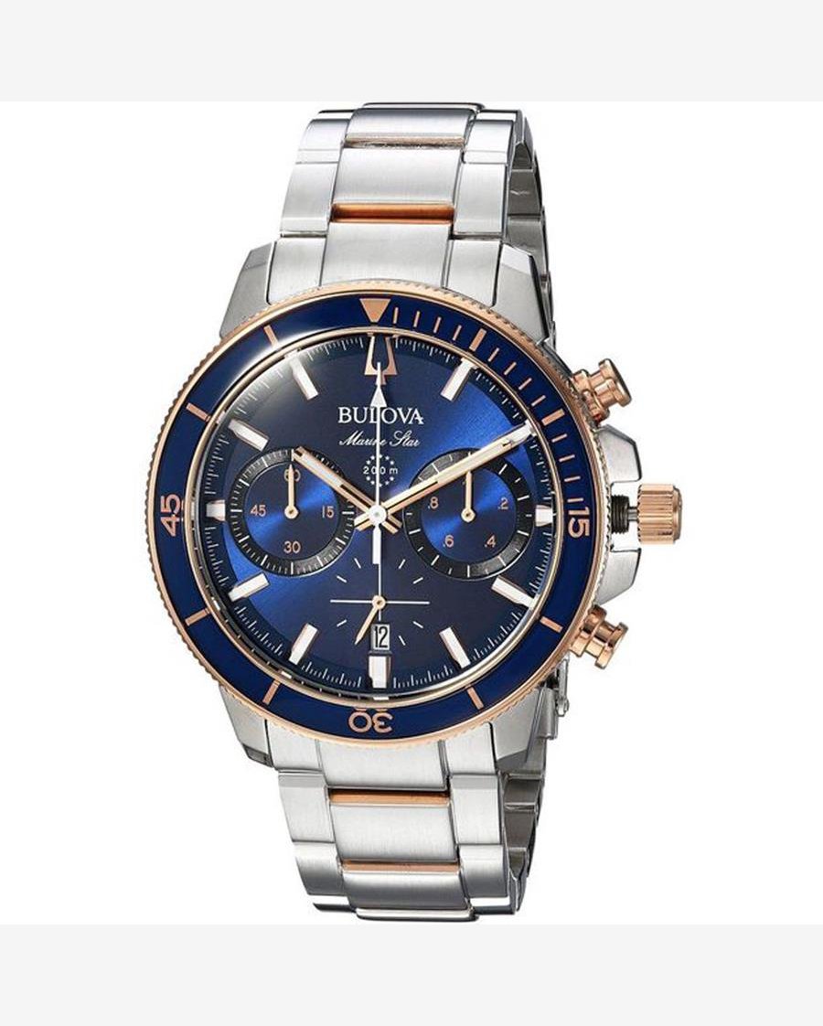 Riachuelo | Relógio Bulova Masculino Ref: 98b301 Cronógrafo Bicolor ...