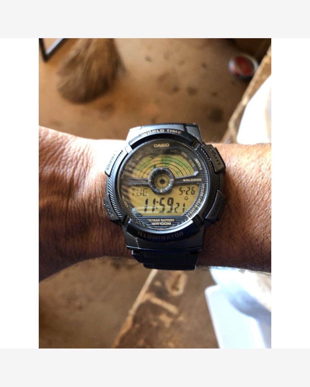 Riachuelo | Relógio Casio Masculino Ref: Ae-1100w-1bvdf Digital World Time