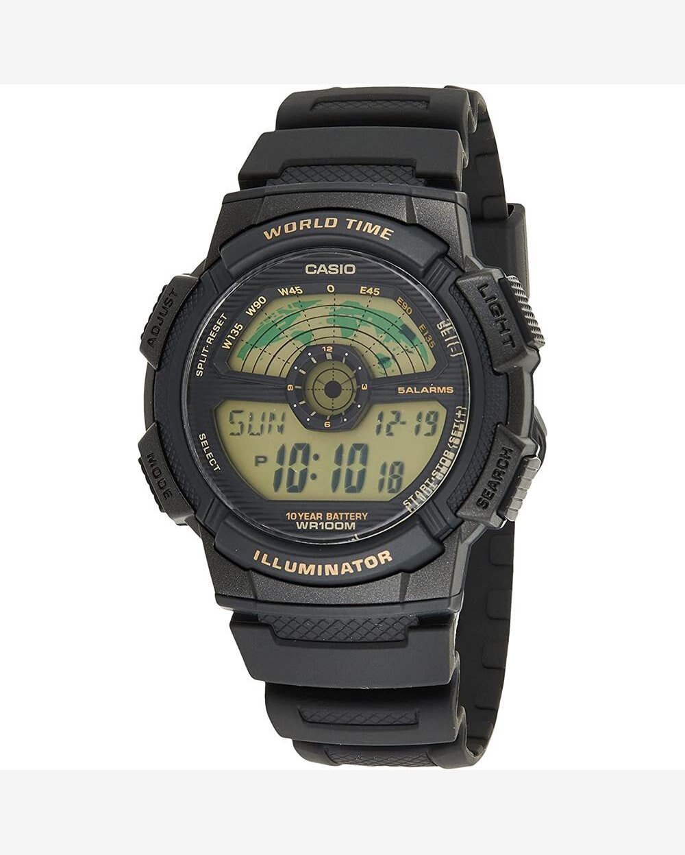 Riachuelo | Relógio Casio Masculino Ref: Ae-1100w-1bvdf Digital World Time