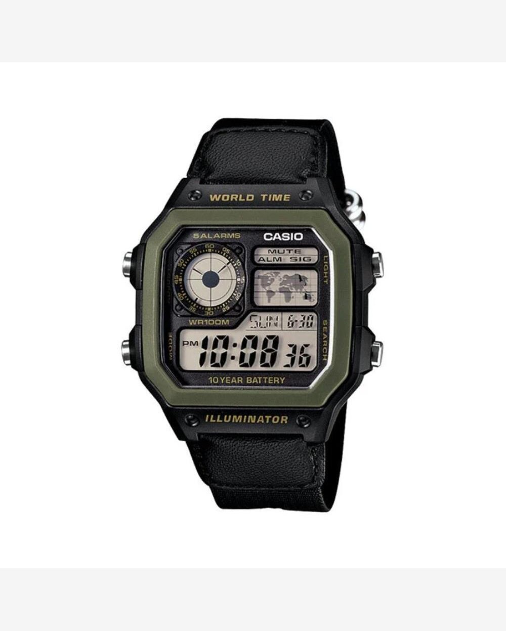 Riachuelo | Relógio Casio Masculino Ref: Ae-1200whb-1bvdf Digital World ...