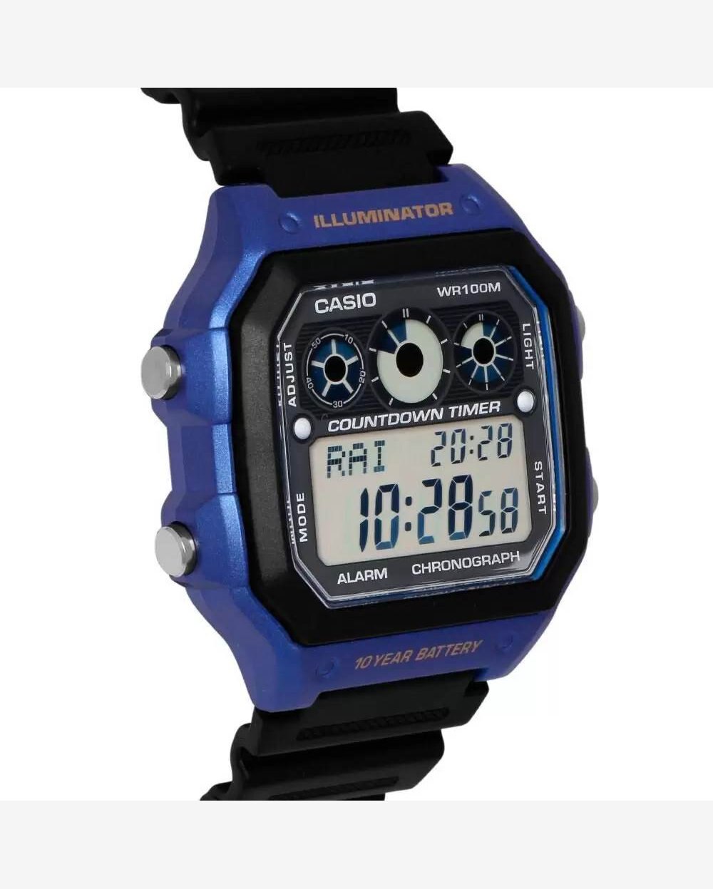 Riachuelo | Relógio Casio Masculino Ref: Ae-1300wh-2avdf Digital Retangular
