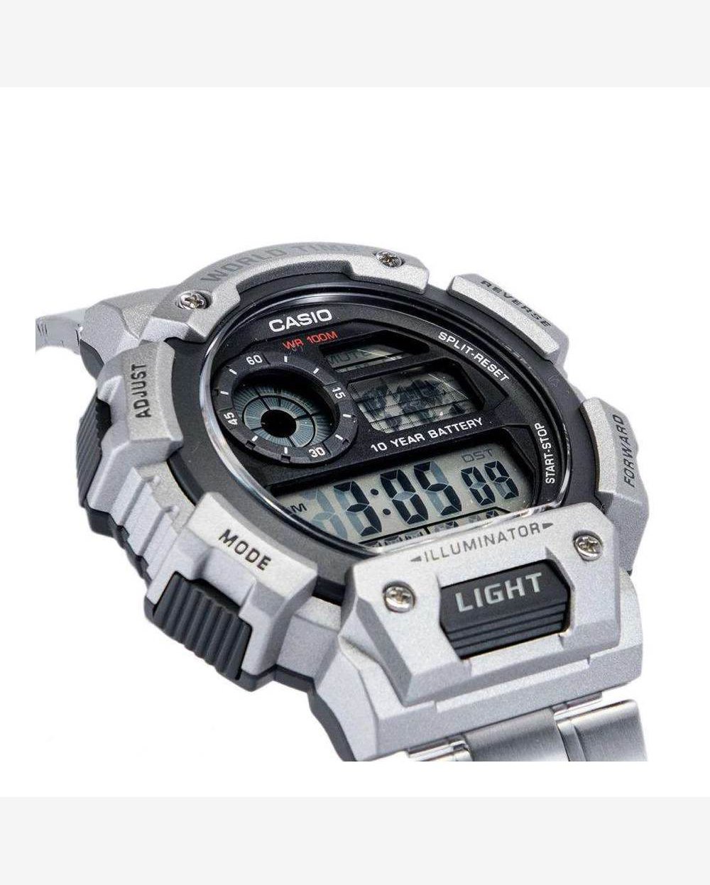 Riachuelo | Relógio Casio Masculino Ref: Ae-1400whd-1avdf Prateado ...