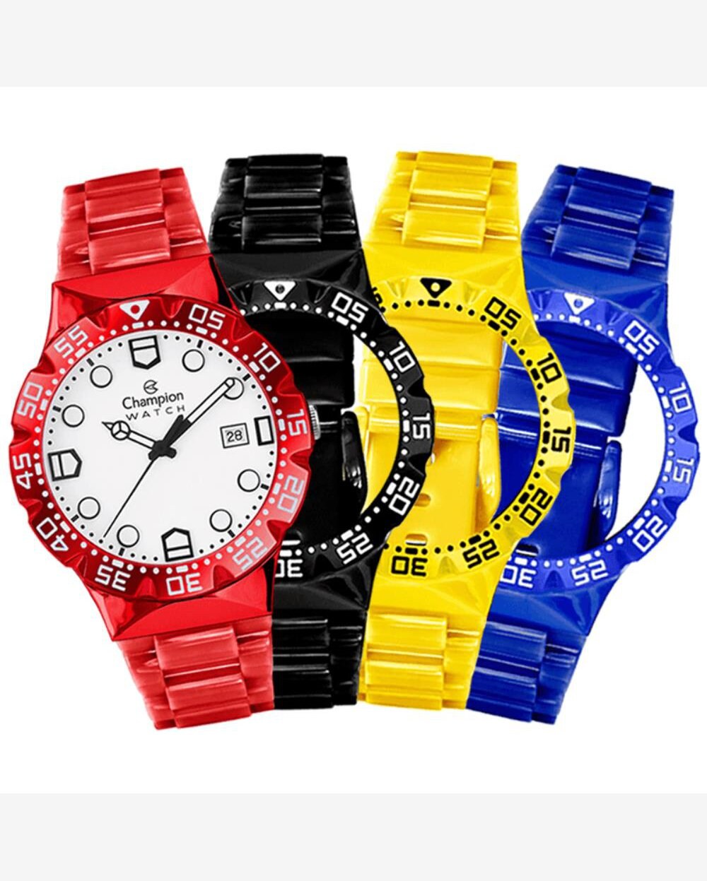 Riachuelo | Relógio Champion Watch Ref: Cp31001b Troca Pulseiras