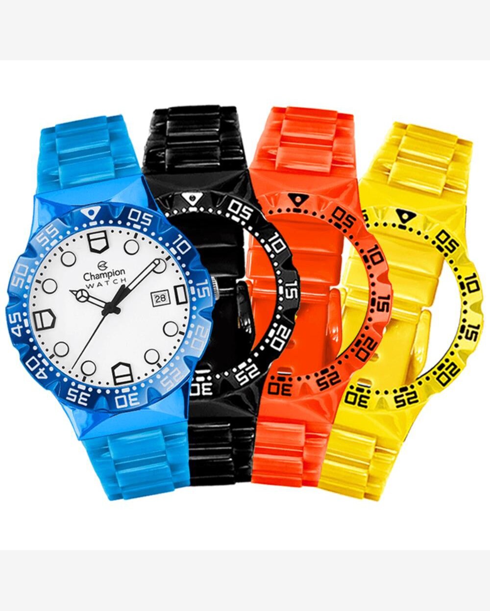 Riachuelo | Relógio Champion Watch Ref: Cp31001k Troca Pulseiras