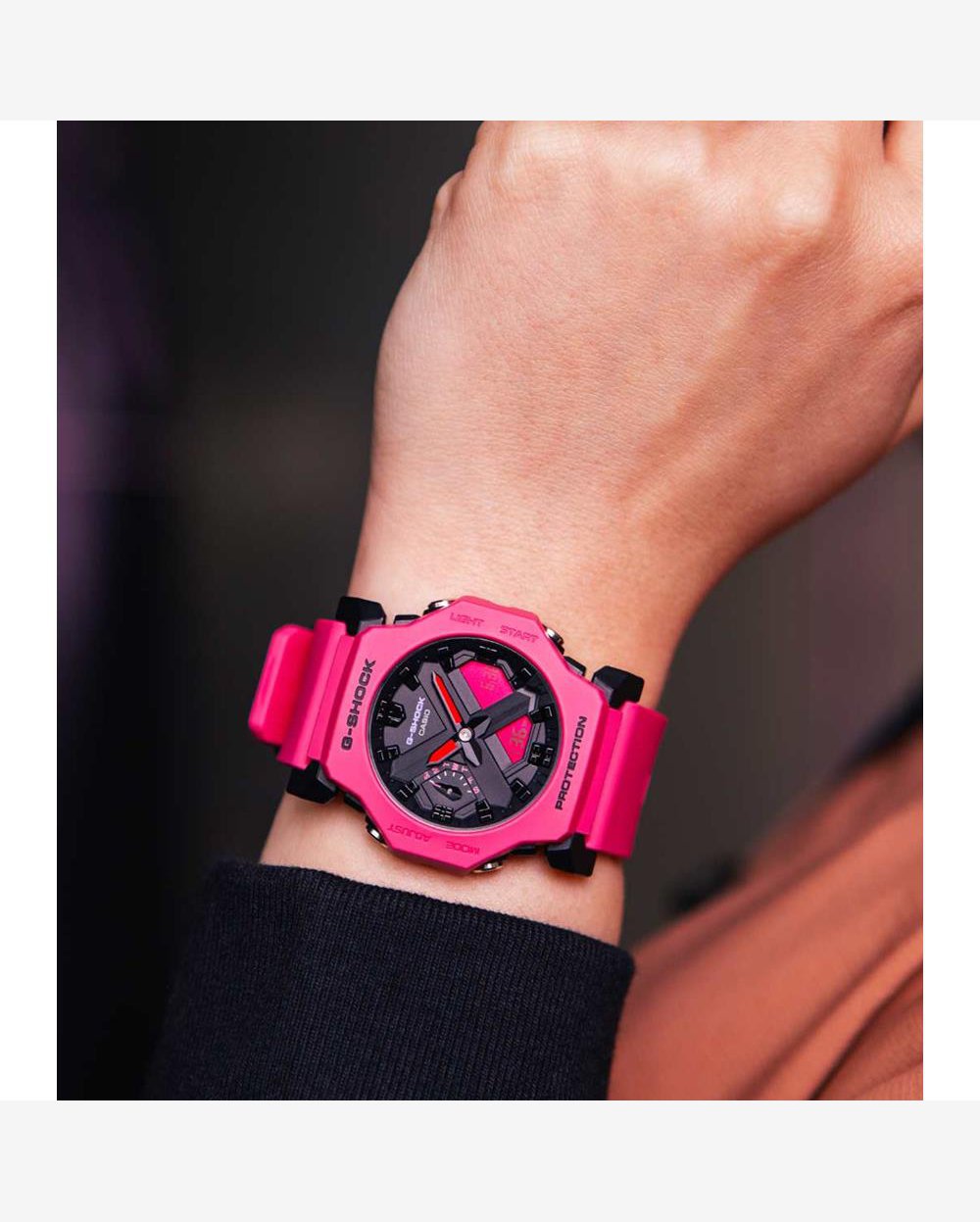 Riachuelo | Relógio Casio Feminino Ref: Ga-2300-4adr G-Shock Anadigi Pink