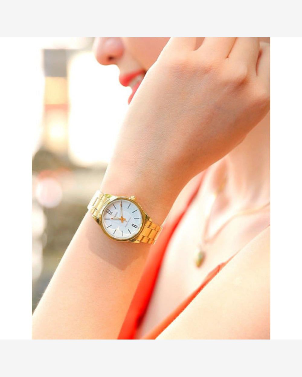 Riachuelo | Relógio Casio Feminino Ref: Ltp-V005g-7budf Clássico Dourado